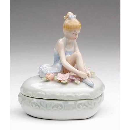 Porcelain Ballerina on Heart Shaped Trinket Box – Footlights Dance ...